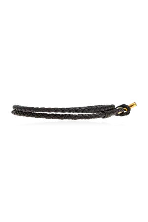 TOM FORD Braided Leather Bracelet - Brown