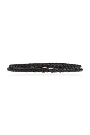 TOM FORD Braided Leather Bracelet - Brown