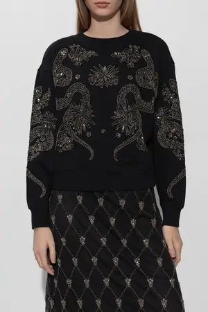 ALLSAINTS Cecile’ Appliquéd Sweatshirt