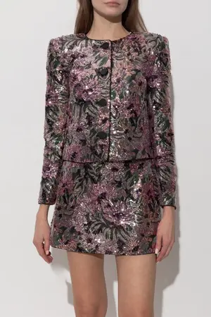 SELF-PORTRAIT Sequin Blazer - Multicolour