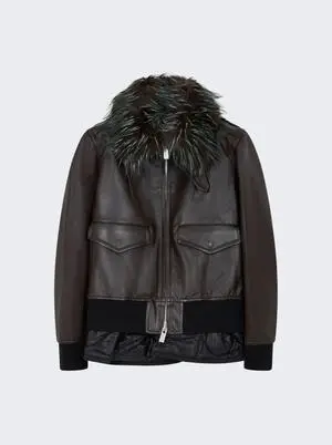 Sacai Leather Outerwear For Women