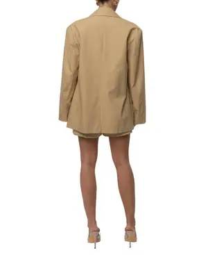 JLUXLABEL Precision Woven Blazer - Beige