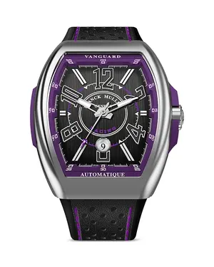 Franck Muller Vanguard Racing 44mm Strap Watch - Black/black