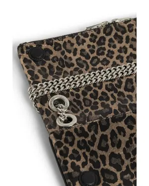 Zadig&Voltaire Rock Ii Metallic Leopard Print Leather Clutch