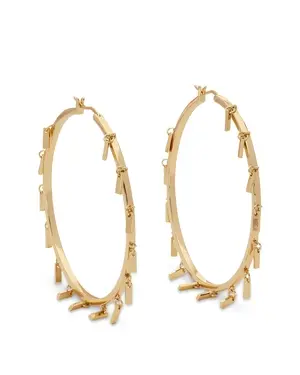 Ramy Brook Dangling Bar Hoop Earrings