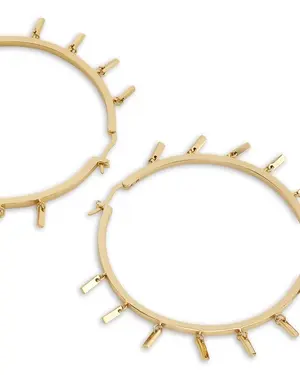 Ramy Brook Dangling Bar Hoop Earrings