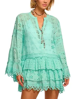 Ramy Brook Roxanne Swim Cover-up Dress - Seaglass