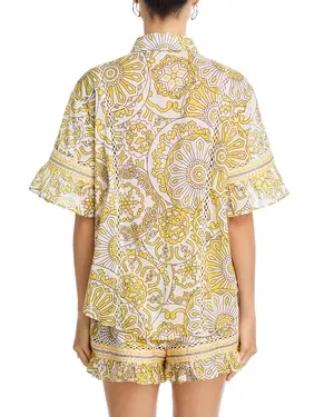 Ramy Brook Violette Swim Cover-up Shirt