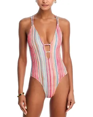 Ramy Brook Striped Swimsuits