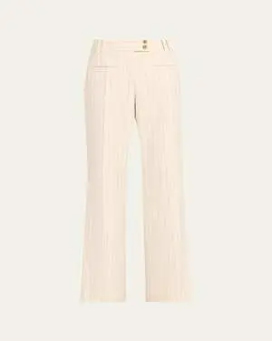 3.1 Phillip Lim Tailored Pinstripe Trousers - Ecru/tan