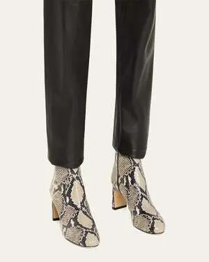 STUART WEITZMAN Babette Printed Leather Booties