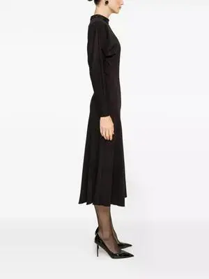 NISSA Rhinestone-embellished Midi Dress