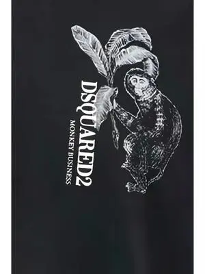 Dsquared2 Monkey-print T-shirt - Black