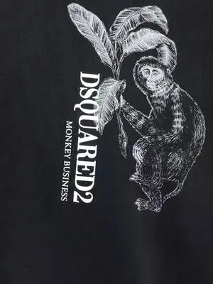 Dsquared2 Monkey-print T-shirt - Black
