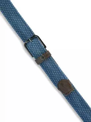 Paul & Shark Braided Belt With Leather Trim