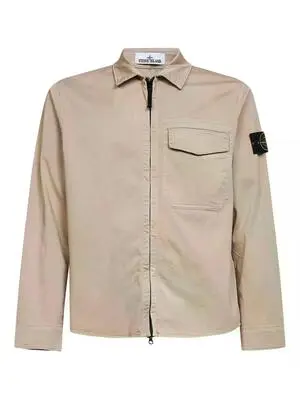 Stone Island Logo-patch Pocket Jacket - Neutrals