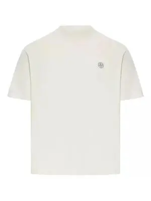 Stone Island Compass Logo Regular T-shirt - Neutrals