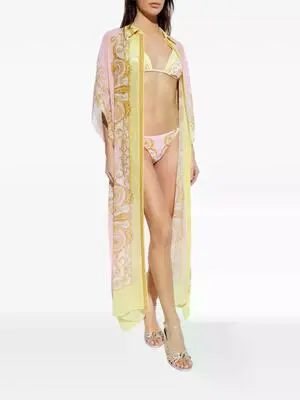 Versace Printed Tie-side Bikini Bottom - Pink