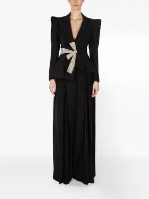 ARAFTU Bow Peplum All-in-one - Black
