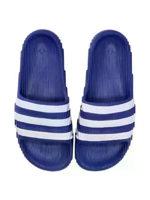 Adidas Adilette 22 Striped Slides - Blue