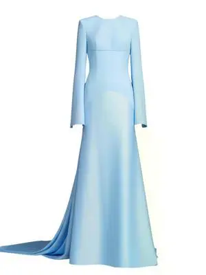 Solace London Round Neck Evening Dresses