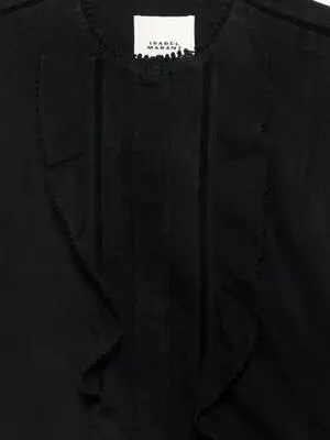 Isabel Marant Étoile Cubraly Ruffled Shirt - Black