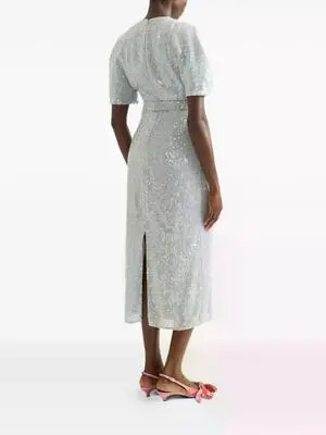 Erdem Embellished Midi Dress - Grey