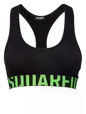 Dsquared2 Logo Sports Bra - Black
