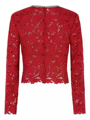 SELF-PORTRAIT Lace-embellished Top