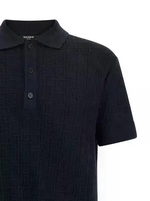 Balmain Monogram Polo Shirt