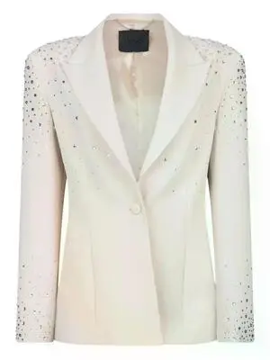 Liu Jo Single-breasted Embellished Blazer - Neutrals