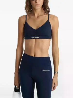 SPORTY & RICH High-rise Performance Trousers - Blue