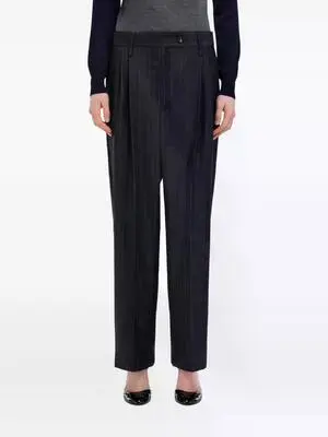 FERRAGAMO Pinstripe Pleated Trousers