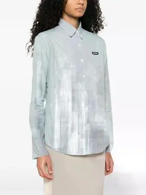 Miu Miu Checkered Button-down Shirt