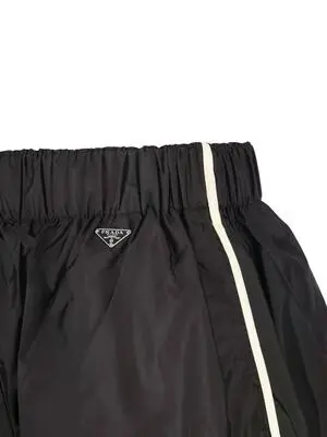 Prada Logo-detail Shorts - Black