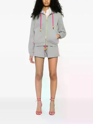 Casablanca Zip Side Stripe Hooded Top