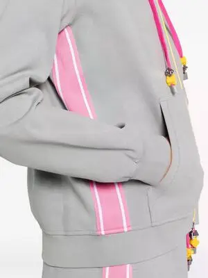 Casablanca Zip Side Stripe Hooded Top
