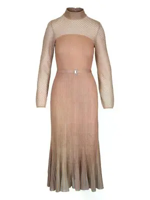 Zimmermann Hypnotic Two-tone Midi Dress