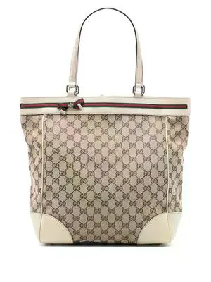 Gucci Gg Canvas Mayfair Tote Bag - Brown