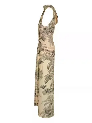 Johanna Ortiz Excepcionalidad Floral Print Maxi Dress
