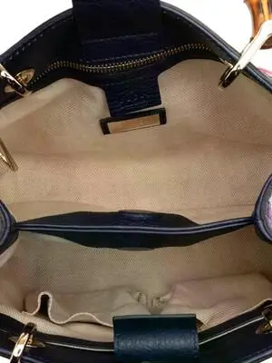 Gucci Small Canvas Flora Bamboo Shopper
