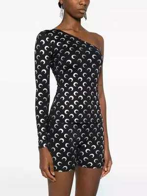 MARINE SERRE Asymmetric Moon Print Top