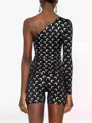 MARINE SERRE Asymmetric Moon Print Top