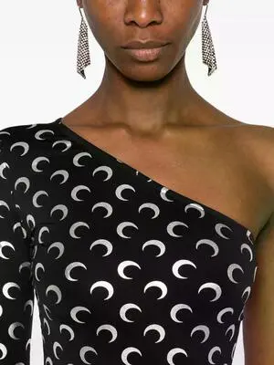 MARINE SERRE Asymmetric Moon Print Top