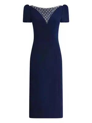 Navy Short Sleeve Cocktail Dresses