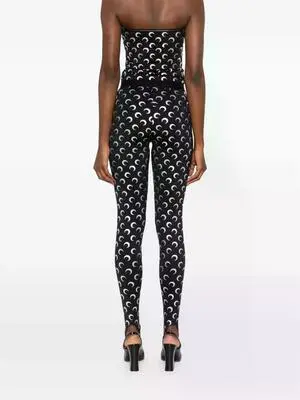 MARINE SERRE Moon-print Leggings