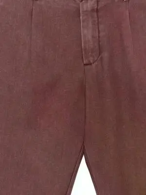 MYTHS Front-pleat Trousers - Red