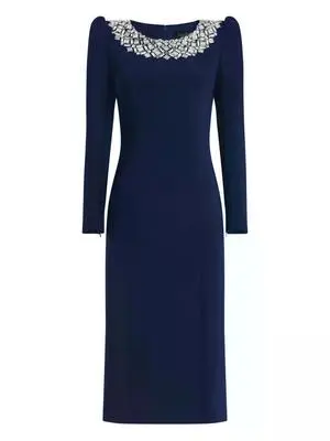 Jenny Packham Jacquetta Embellished Midi Dress - Blue
