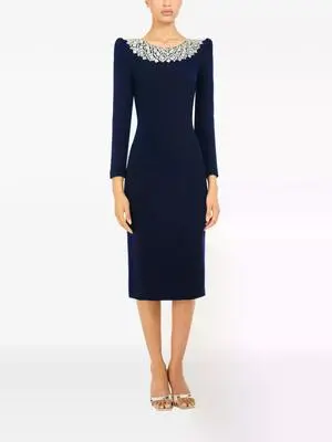Jenny Packham Jacquetta Embellished Midi Dress - Blue