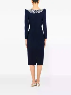 Jenny Packham Jacquetta Embellished Midi Dress - Blue